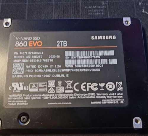 SSD 2TB Samsung 860 EVO