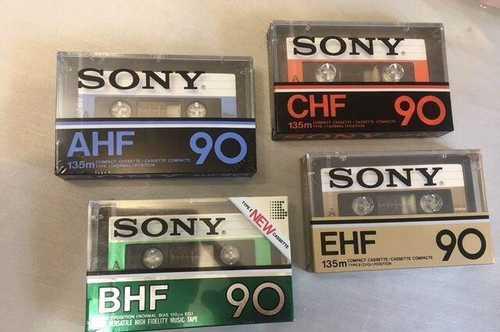 Аудиокассеты Sony AHF, BHF, CHF, EHF