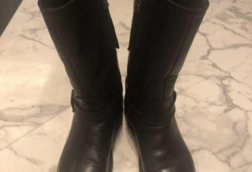 Сапоги кожаные zara 30