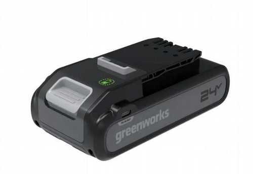 Greenworks G24B4+ (24 В, 4 Ач) аккумулятор с двумя