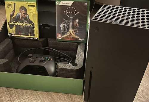 Xbox series X 1Tb рст + Cyberpunk 2077, Starfield