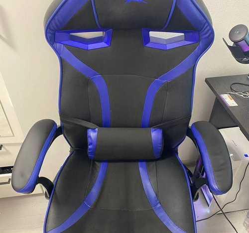Кресло игровое ZET gaming Gun Shield 20M синий