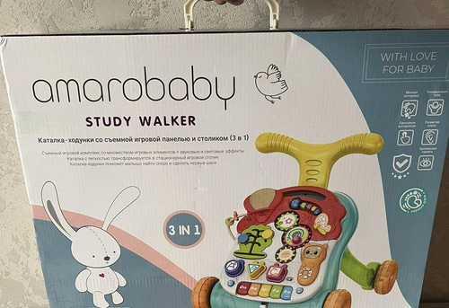 Каталка ходунки amarobaby новые 3в1