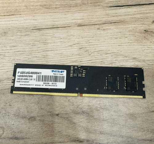 Оперативная память ddr5 8gb 4800