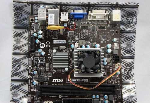 Мат. Плата msi c847is-p33 mini itx