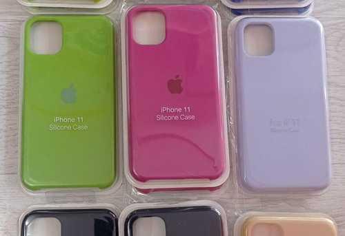 Чехлы Silicone case на iPhone лот