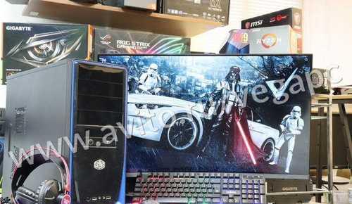 Офисный пк Athlon 200GE 8GB RAM SSD+HDD