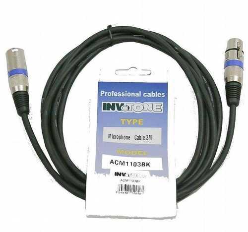 Invotone ACM1105/BK микрофонный кабель, XLR(папа)