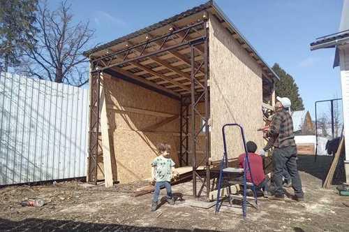Навес хозблок сарай