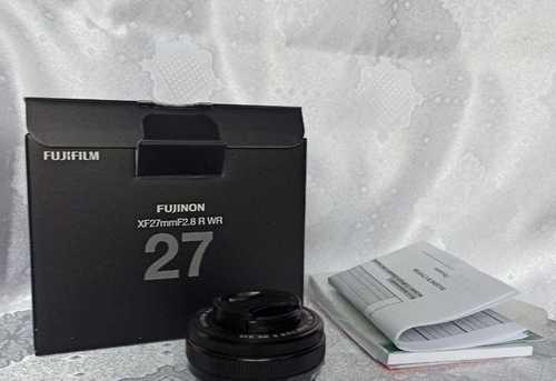 Объектив Fujifilm XF 27mm F2.8 R WR