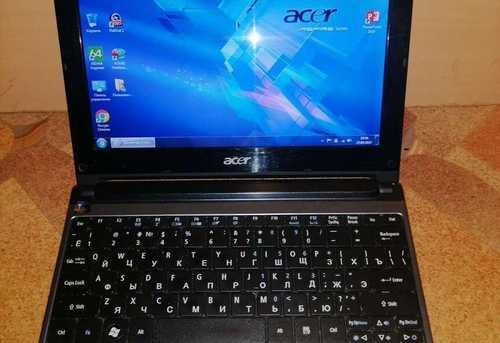 Нетбук Acer/хор.сост/10"/2ядра/2Гб*120Гб/1час акб