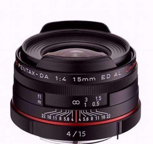 Объектив Pentax HD DA 15mm f/4 AL Limited Black