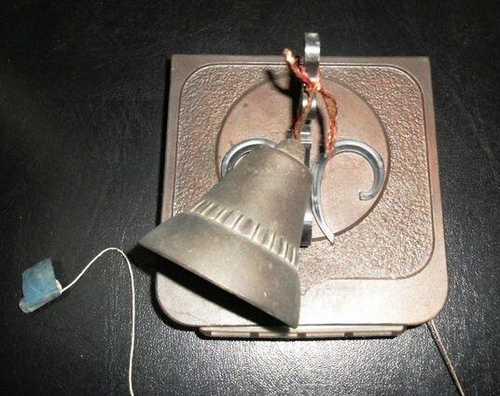 Звонок электрический с подсветкой Колокольчик,СССР