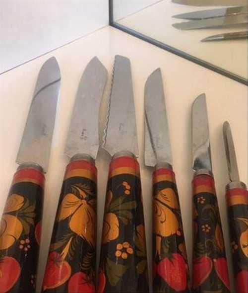 Ножи СССР хохлома набор