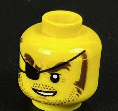 Lego Head Black Eye Patch