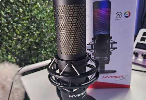 HyperX Quadcast S, микрофон, черный, как новый