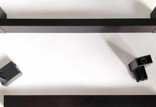 Ручки мебельные пластиковые черные, 192 мм, 6 шт