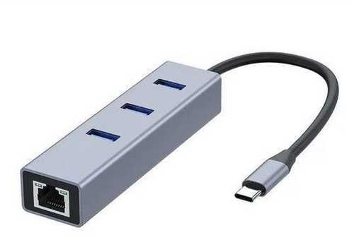 Сетевая карта адаптер Usb 3.0 хаб type-С