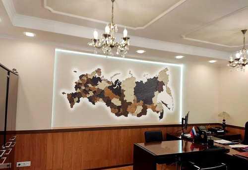 Карты России из дерева Бердск