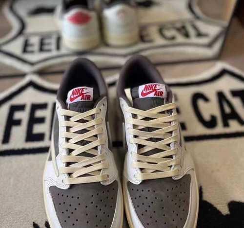 Кроссовки Nike air jordan 1 low travis scott
