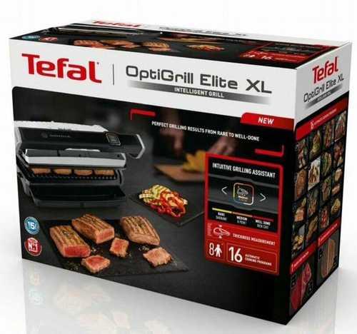 Электрогриль tefal optigrill elite xl gc760d30