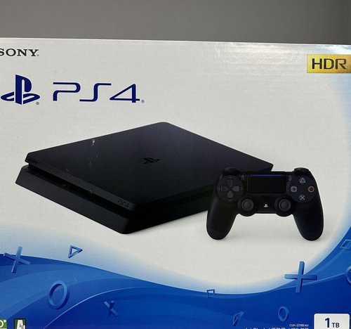 Sony PlayStation 4 Slim 1Tb (новая) + 50 игр