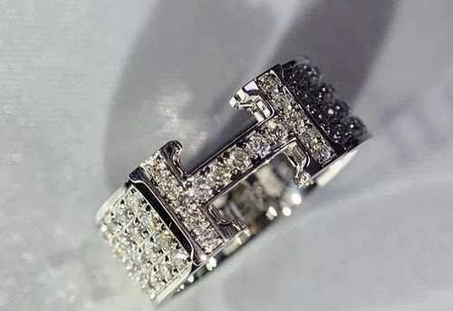 Hermes Clic H кольцо с бриллиантами 0.20ct