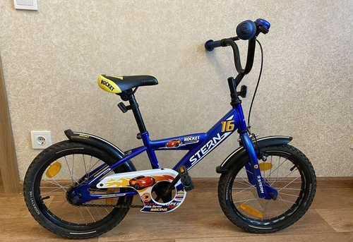 Детский велосипед stern 16 дюймов синего цвета