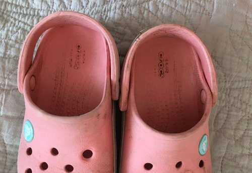 Crocs б/у 8, домашние тапки, 18 см