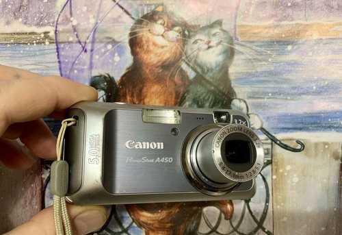 Фотоаппарат Сanon A450 комплект Y2K идеал