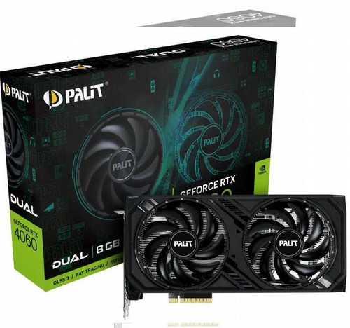 Видеокарта Palit GeForce RTX 4060 Dual 8 гб