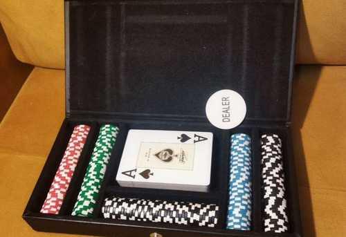 Покерный набор 200 мини фишек 888 в кейсе, для пок