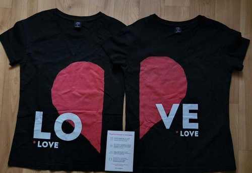 Парные футболки love (XS)