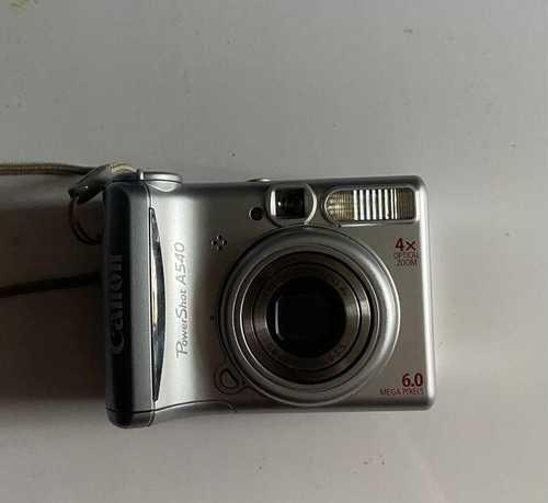 Компактный фотоаппарат canon powershot A540