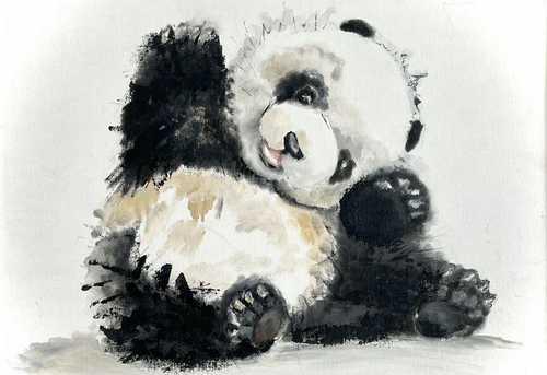 Картина маслом на холсте panda