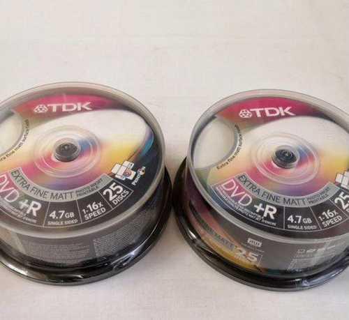 Диски для струйной печати TDK DVD+R