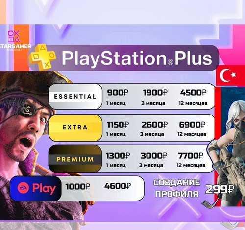 Ps plus подписка Турция