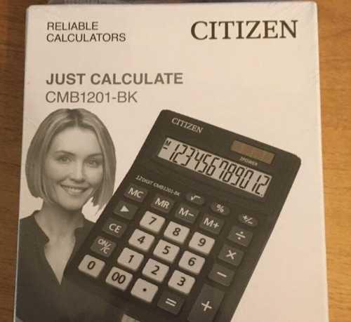 Калькулятор Citizen CMB1201-BK новый в упаковке