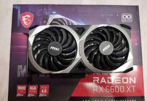 Видеокарта rx6600xt MSI