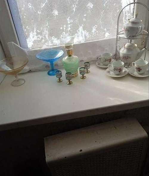 Посуда фарфоровая, цвет.стекла, кобальт Новгородск