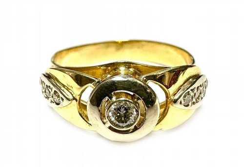 Золотое кольцо с бриллиантами 750 проба т97821