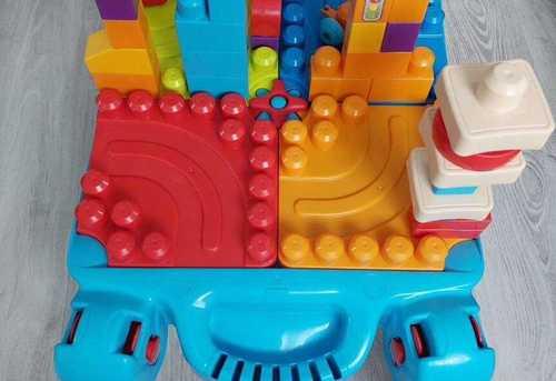 Игровой развивающий столик Mega bloks