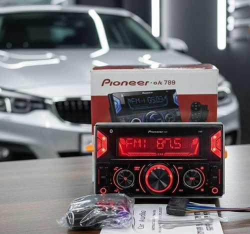 Новинка 2DIN Магнитола Pioneer.ok 787 4x55W RGB-По