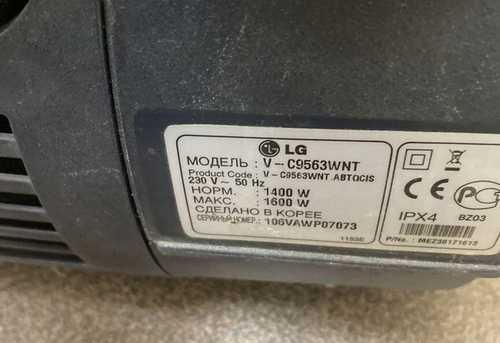 Моющий пылесос LG V-C9563WNT