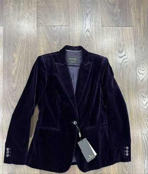 Massimo dutti пиджак бархатный