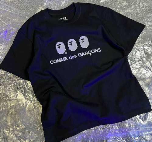 Футболка Bape x Comme des Garcons