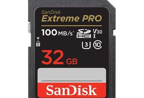Карта памяти SD SanDisk Extreme Pro 32гб sdxc UHS