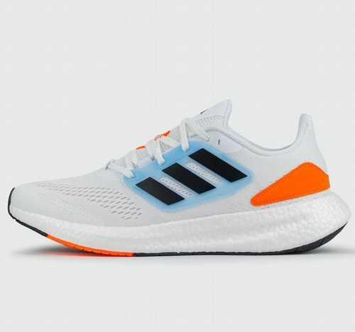 Кроссовки Adidas Pureboost 22 White Blue Orange