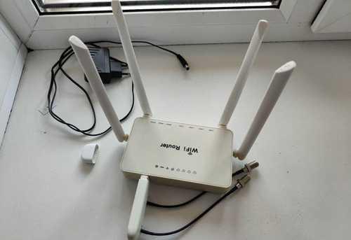 Wifi роутер + 4G модем + переходники на антенну