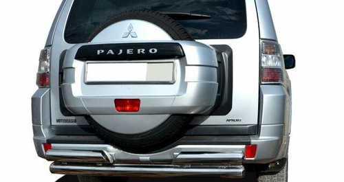 Защита задняя 60/53 мм Mitsubishi Pajero 4 2006